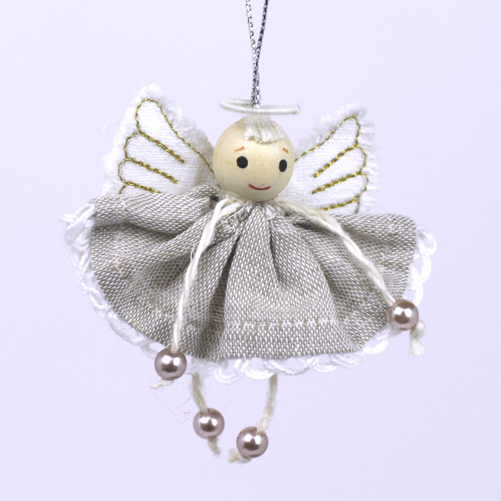 Linen Handmade Christmas Angel - Christmas decoration - 100% linen flax ...